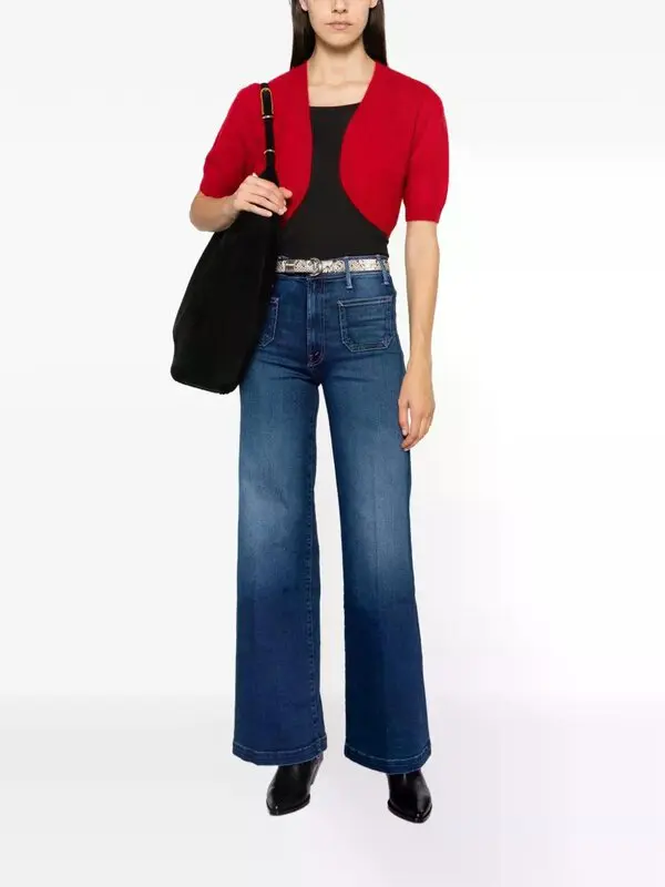 TWINSET Short-sleeve Cropped Cardigan