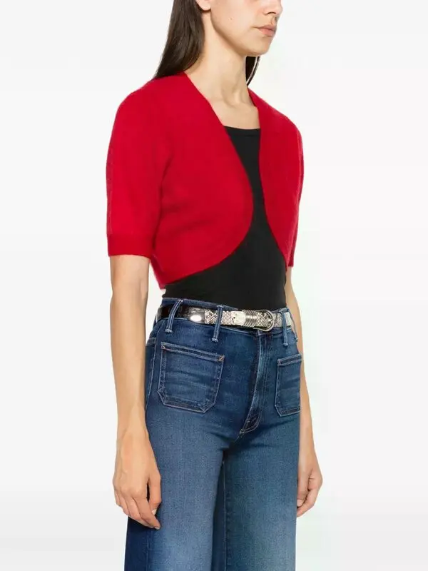 TWINSET Short-sleeve Cropped Cardigan