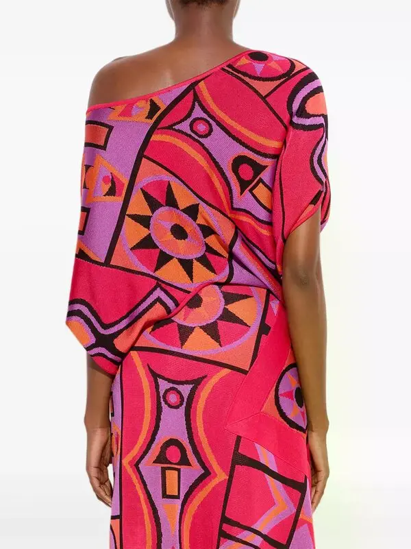 Emilio Pucci Jacquard Draped Top