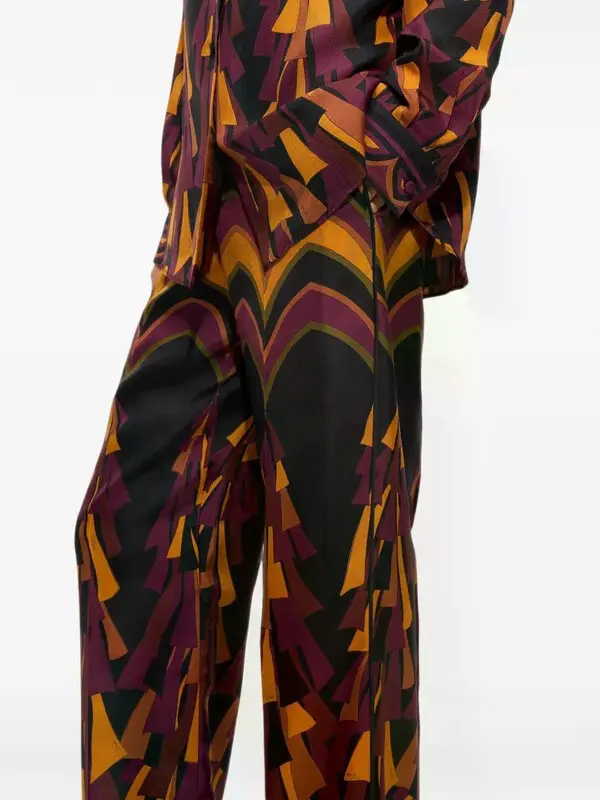 Emilio Pucci Baiadera Print Silk Pants