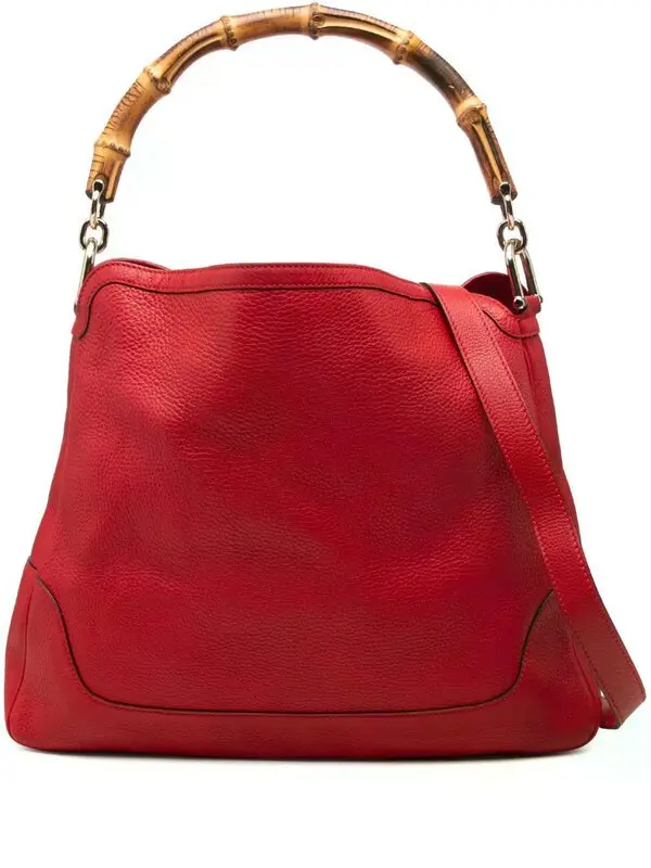 Gucci 2000-2015 Calfskin Bamboo Diana Satchel