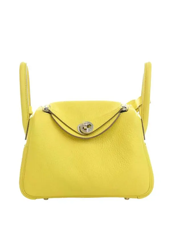 Hermès 2022 Mini Clemence Lindy 20 Satchel - Yellow
