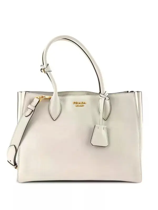 Prada Soft Bibliotheque City Calfskin Medium Tote Bag