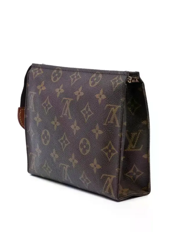 LOUIS VUITTON 1987 Monogram Toiletry Pouch 19 Clutch Bag