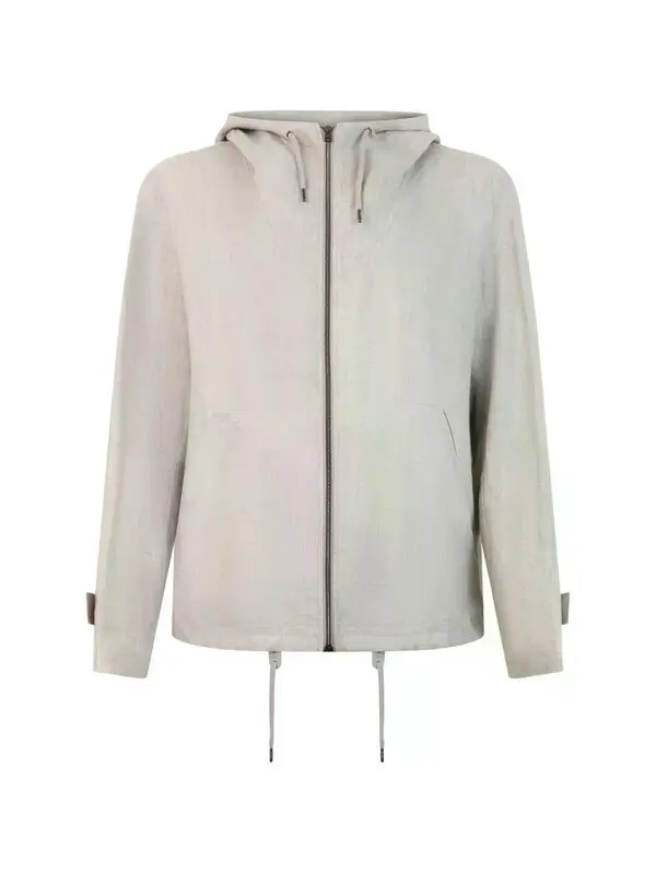 Herno Hooded Wool Jacket - Neutrals