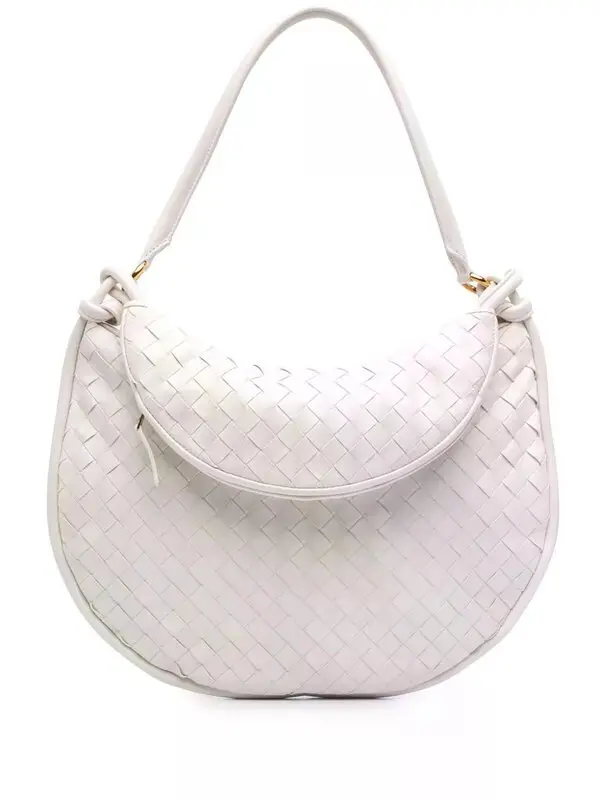 Bottega Veneta 2012-2026 Large Nappa Intrecciato Gemelli Hobo Bag - White