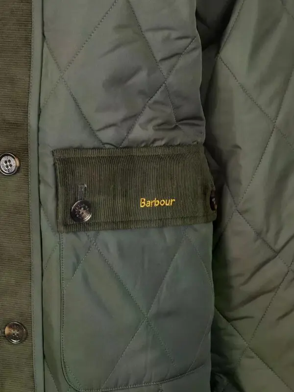 Barbour Dunswell Corduroy-trim Quilted Coat