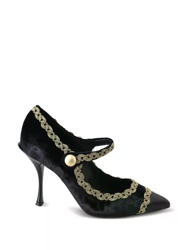 Dolce & Gabbana Velvet Heeled Pumps