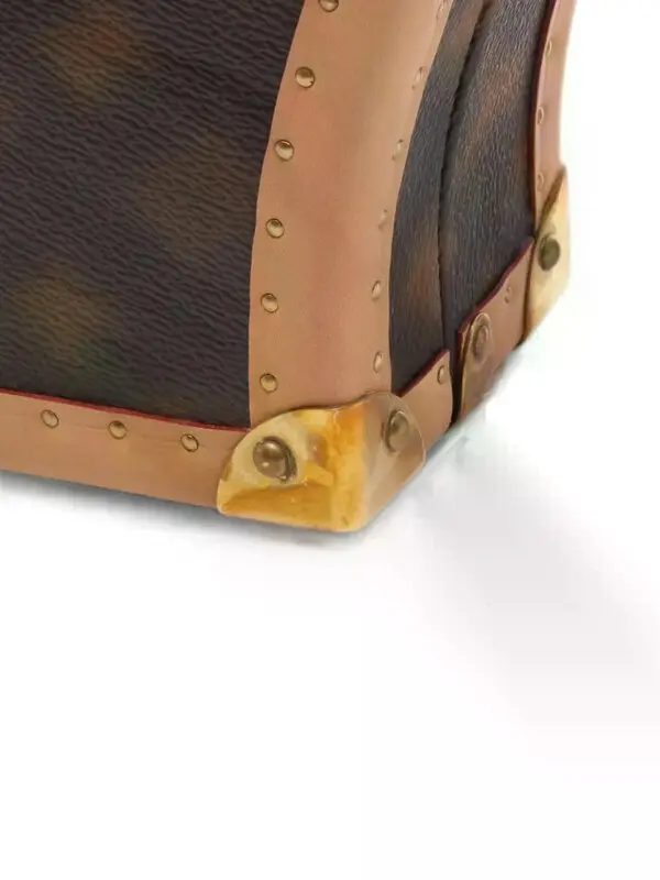 LOUIS VUITTON 2021 Clutch Box Wavy Mosaic Monogram Shoulder Bag