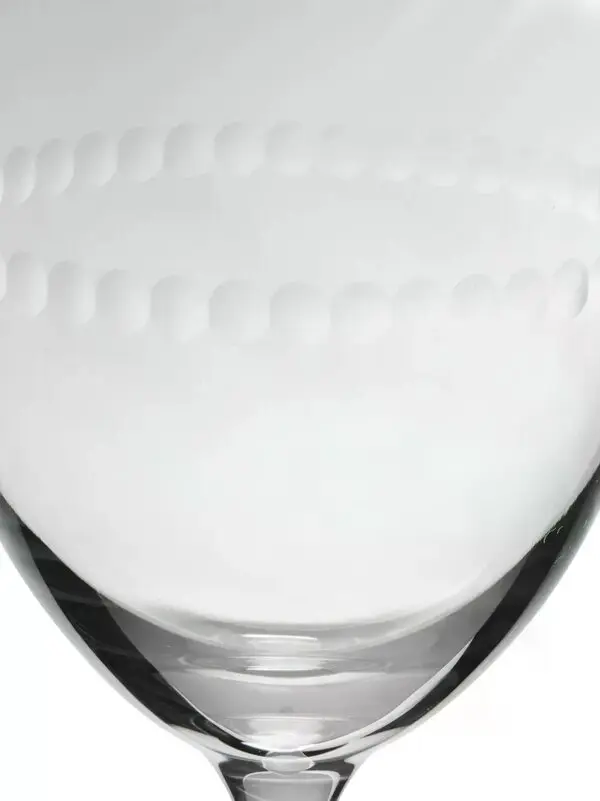 Christofle Perles Red Wine Glasses - White