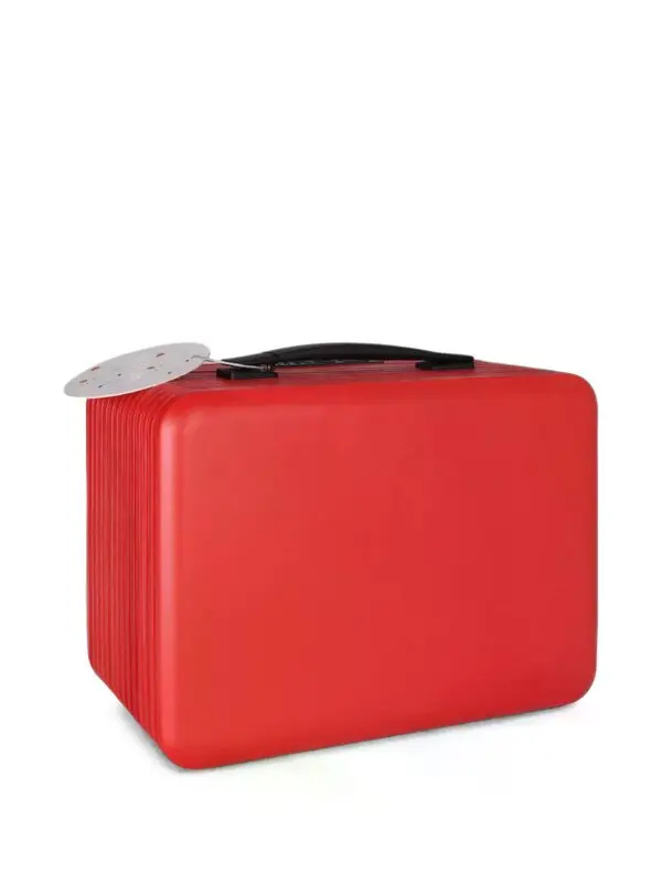 BUSCAR 1 Logo-print Ribbed Suitcase
