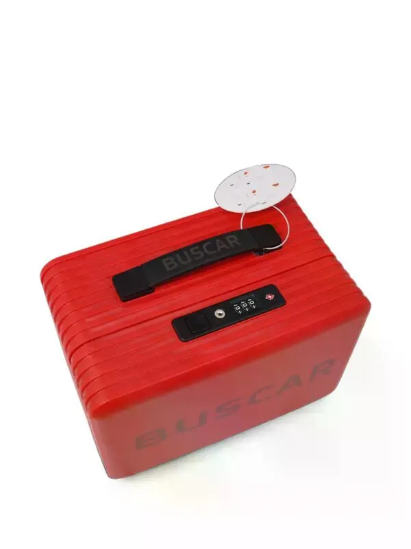 BUSCAR 1 Logo-print Ribbed Suitcase