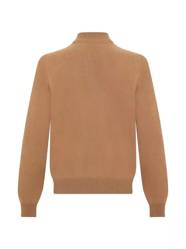 Fedeli Quilted-panel Zip-up Cardigan