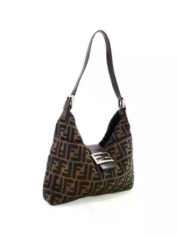 Fendi Vintage Shoulder Bag Zucca Canvas Medium Hobo Bag