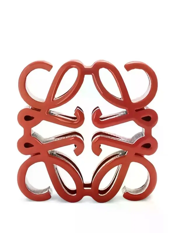 Loewe Anagram Bombé Engraved Dice - Red
