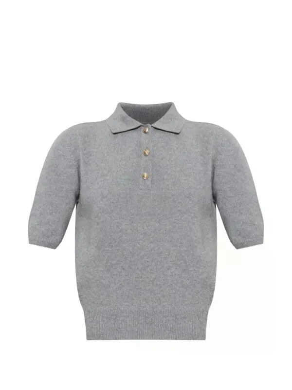 Balmain Short-sleeved Wool Polo Shirt