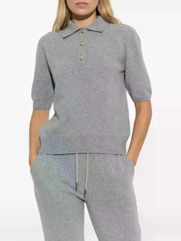Balmain Short-sleeved Wool Polo Shirt