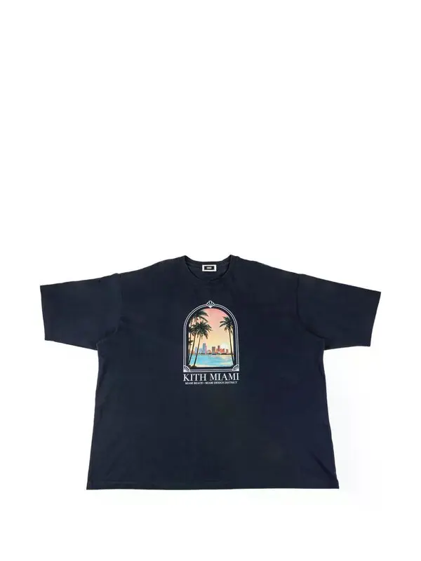 Kith Miami Nights Sunset Jones T-shirt - Blue