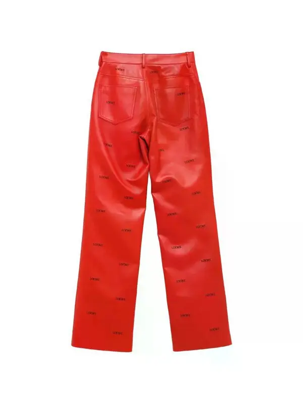 Loewe Logo-print Leather Trousers