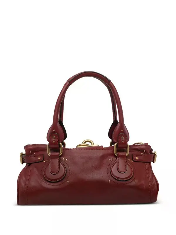 Chloé Paddington Lock-detail Clutch Bag - Red