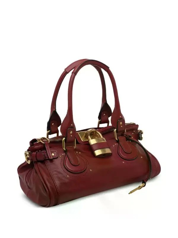 Chloé Paddington Lock-detail Clutch Bag - Red