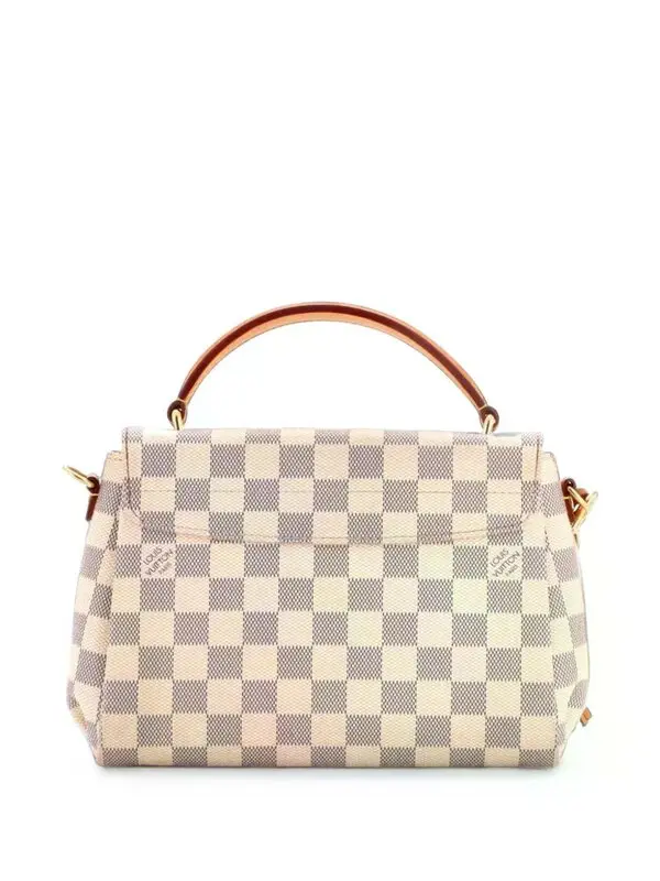LOUIS VUITTON Croisette Handbag Damier Crossbody Bag - White