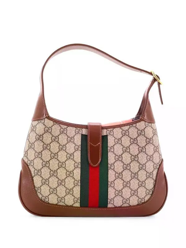Gucci Jackie 1961 Gg Coated Canvas Small Hobo Bag