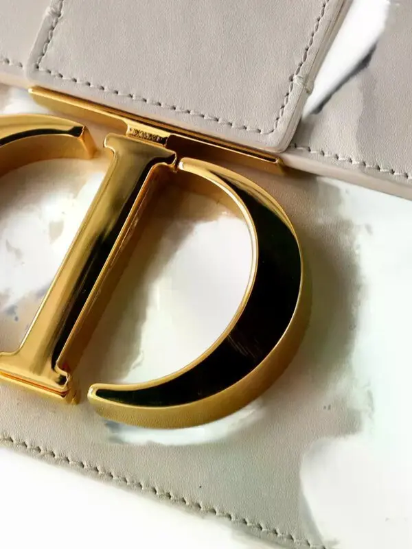 Dior 30 Montaigne Flap Bag Leather Shoulder Bag