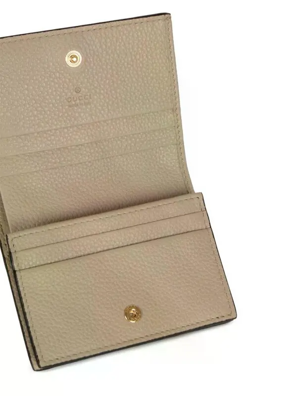 Gucci Mini Gg Marmont Bi-colour Leather Wallet