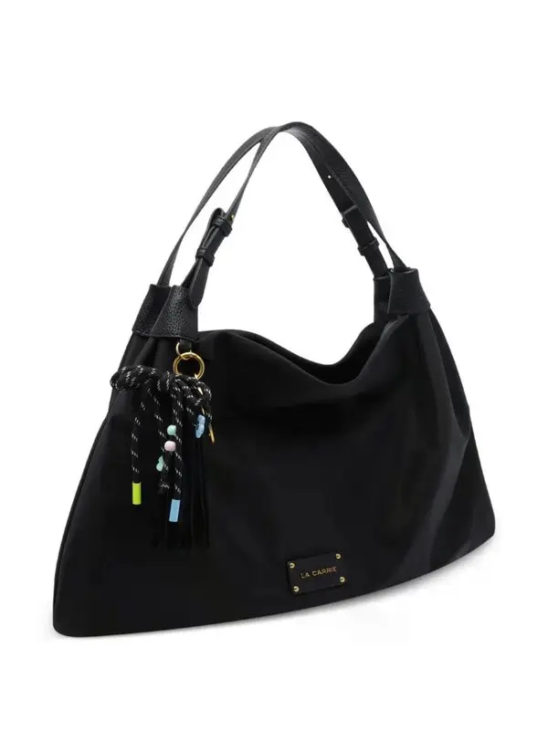 LA CARRIE Dark Wave Tote Bag - Black