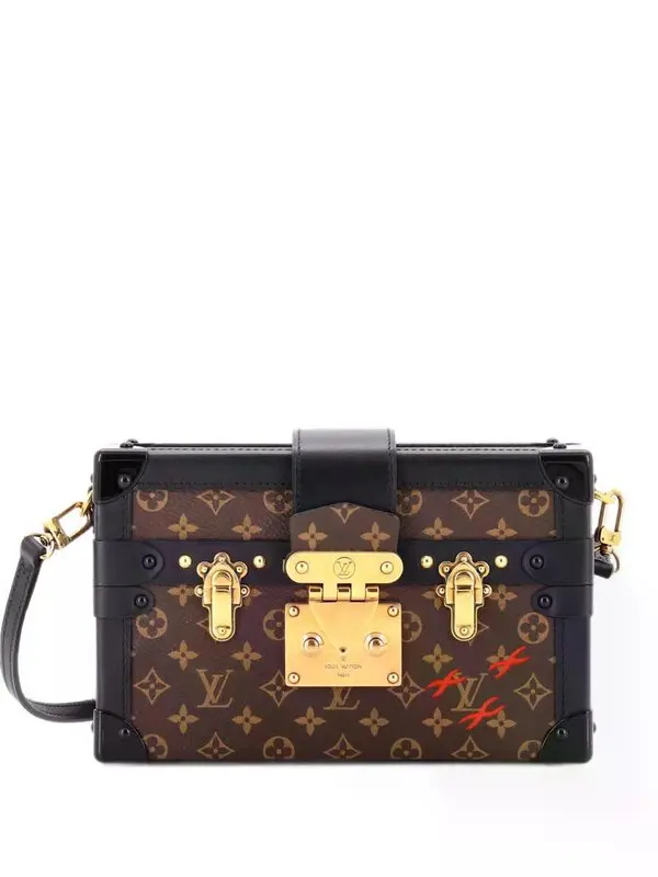 LOUIS VUITTON Petite Malle Handbag Monogram Canvas Clutch Bag