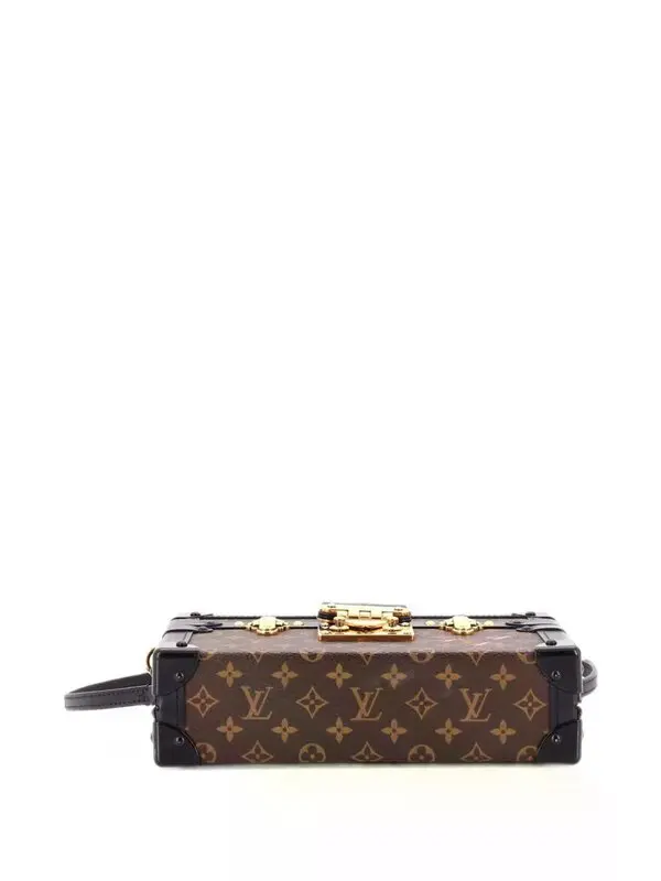 LOUIS VUITTON Petite Malle Handbag Monogram Canvas Clutch Bag