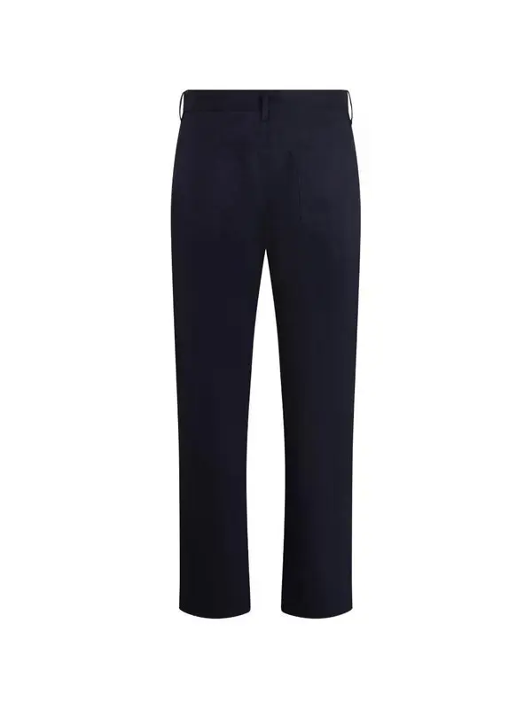 Moschino Logo-patch Straight-leg Trousers