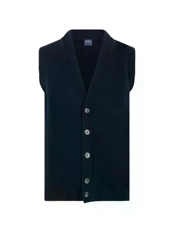 Fedeli Sleeveless Cashmere Cardigan