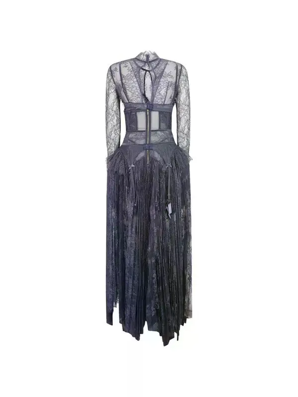 Zimmermann Valiant Lingerie Lace-trimmed Maxi Dress - Blue
