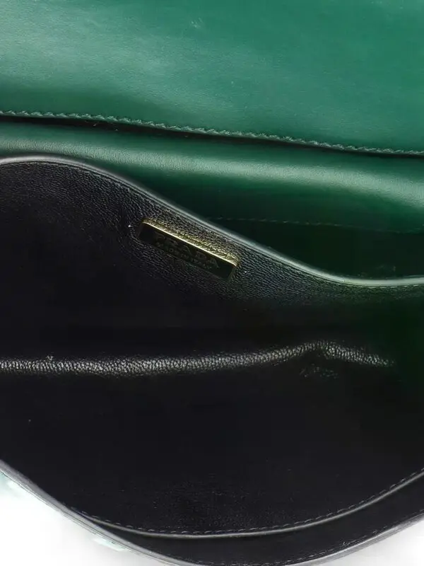 Prada Cahier Leather And Saffiano Leather Small Crossbody Bag
