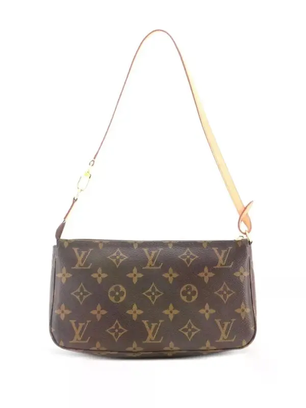 LOUIS VUITTON Pochette Accessoires Nm Monogram Canvas Clutch Bag - Brown