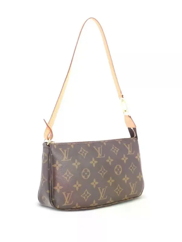 LOUIS VUITTON Pochette Accessoires Nm Monogram Canvas Clutch Bag - Brown