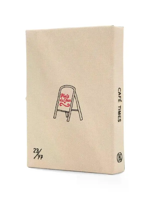 OLYMPIA LE-TAN Café Times Embroidered Clutch Bag