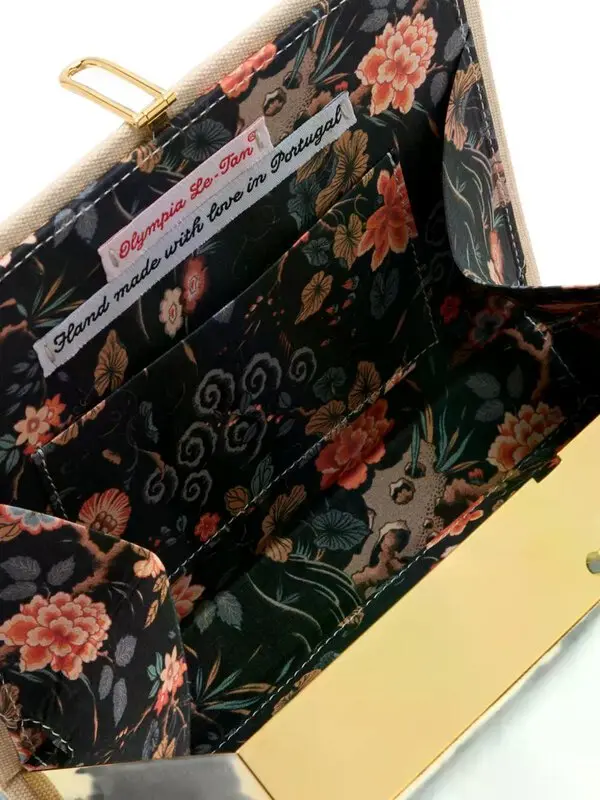 OLYMPIA LE-TAN Café Times Embroidered Clutch Bag