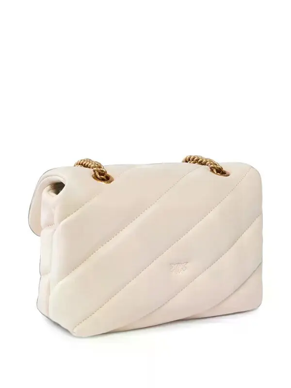 Pinko Small Love Bag Puff Maxi Quilt New Buckle Shoulder Bag - Neutrals