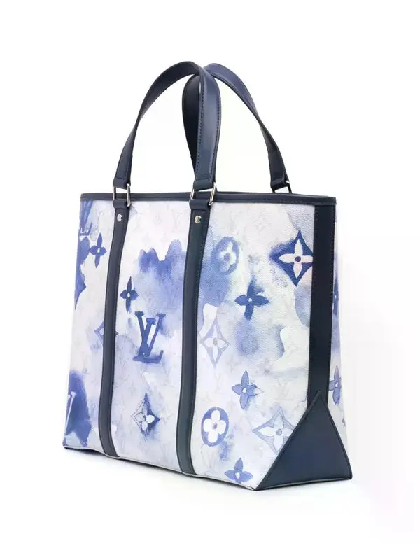LOUIS VUITTON 2021-2026 Monogram Watercolor Weekend Tote Pm Satchel