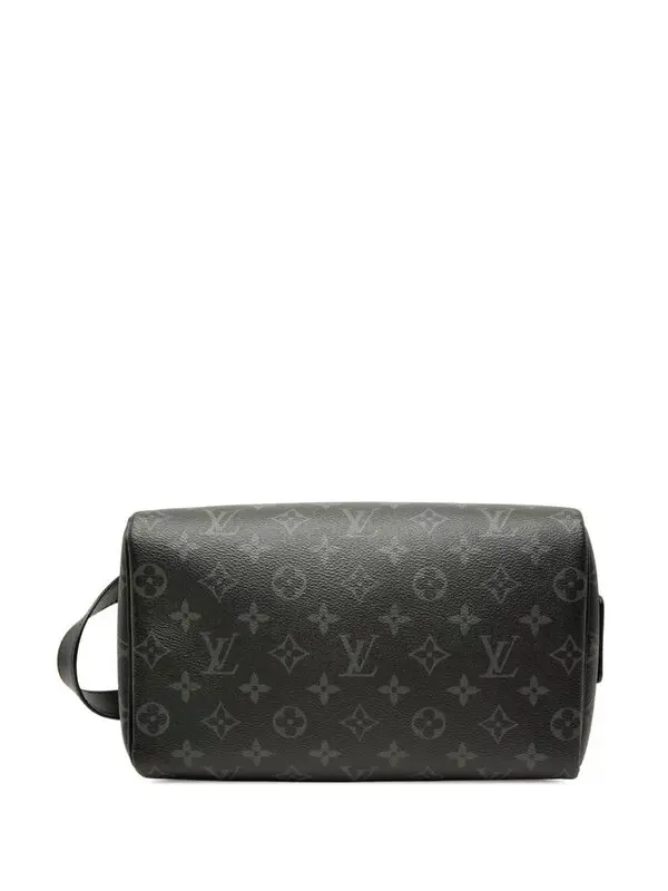LOUIS VUITTON 2010-2026 Monogram Eclipse Dopp Kit Clutch Bag - Black