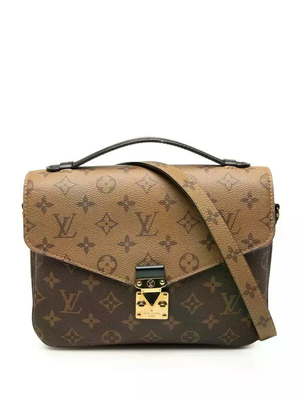 LOUIS VUITTON 2020 Monogram Reverse Pochette Metis Satchel - Brown