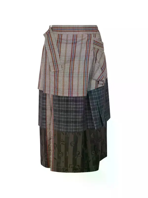 VIVIENNE WESTWOOD Check-print Layered Skirt