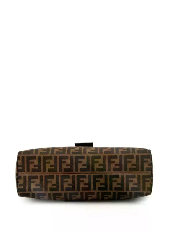 Fendi 1990-2010 Zucca Canvas Shoulder Bag