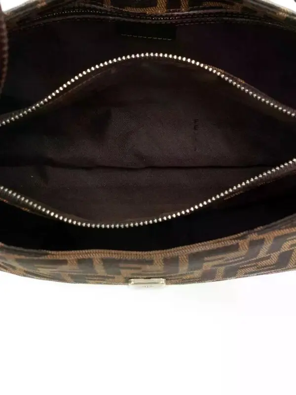 Fendi 1990-2010 Zucca Canvas Shoulder Bag