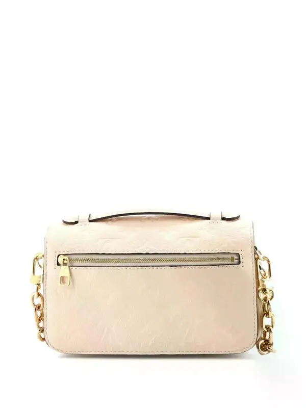 LOUIS VUITTON Pochette Metis Monogram Empreinte Leather East West Crossbody Bag - Neutrals