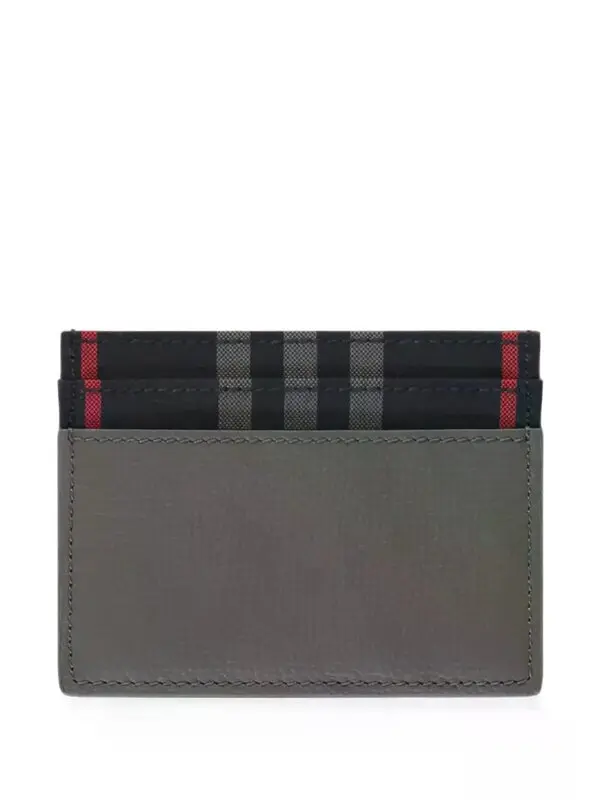 Burberry Check-print Wallet - Grey