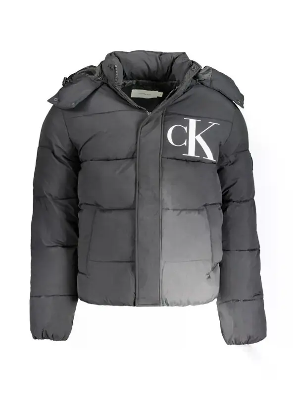 Calvin Klein Logo-print Hooded Quilted Jacket
